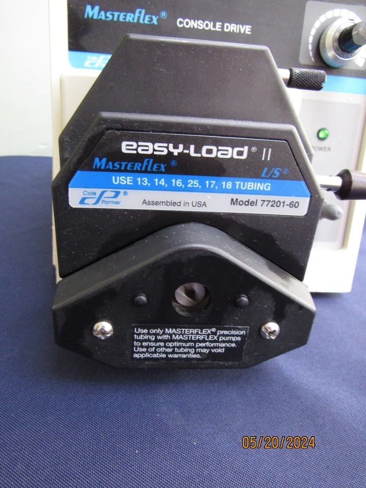 Cole Parmer Masterflex Console Drive Pump 77521-50 w/ 77201-62 Easy ...