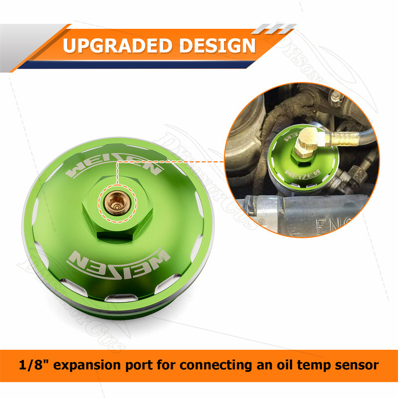 Oil Filter Cap, Fuel Filter Cap & Oil Fill Cap For 03-07 Ford 6.0L ...