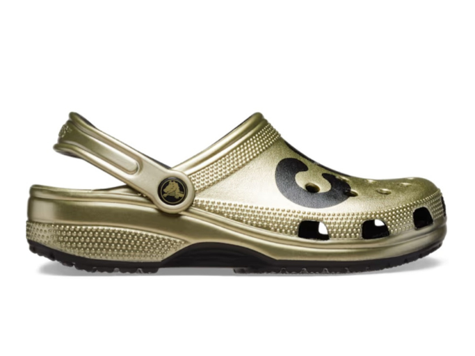 Crocs Men and Women's Classic Metallic Logo Clog Gold Metallic 210803 ...