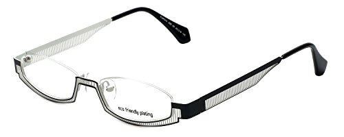 Eyefunc Designer Eyeglasses 288-69 in Black & White 49mm DEMO LENS | eBay