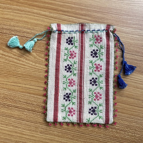 Antique Embroidered Small Bag | eBay UK