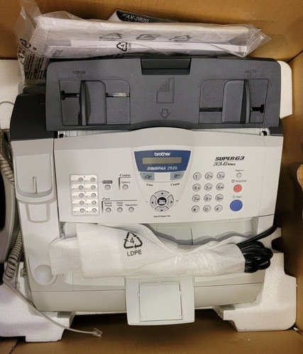 BROTHER Intellifax 2920 Laser Plain Paper Fax Phone and Copier NEW IN ...