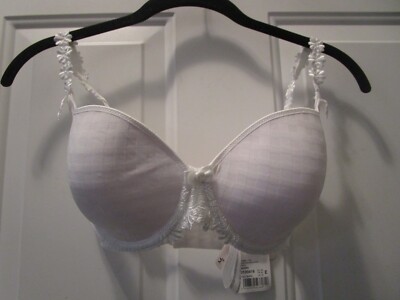 MARIE JO AVERO PADDED STRAPLESS UNDERWIRE BRA IN WHITE SIZE 30E (UK ...