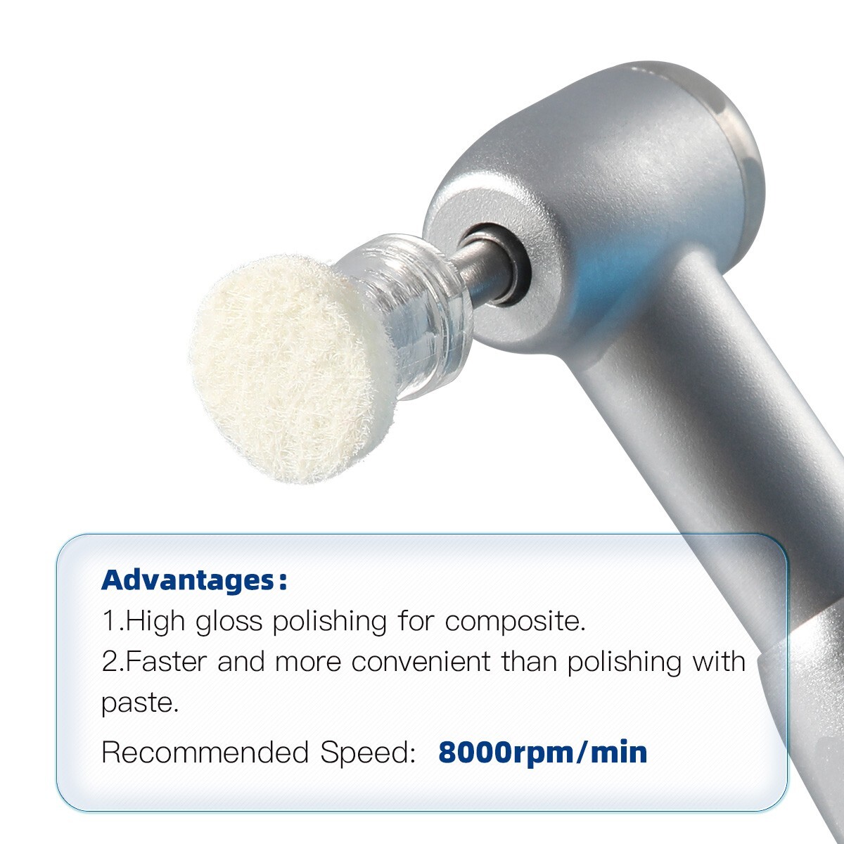 50pcs Dental Composite Polishing Discs Felt Wheel Mandrel kit Polishers ...