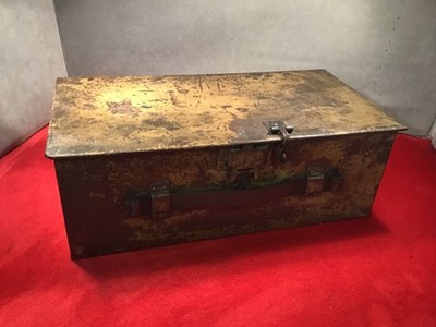 WW1 WW2 Original Paint British Army Military Lewis Machine Gun Ammo Box ...