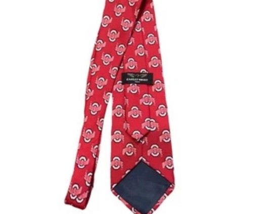 The Ohio State Buckeyes Tie With Repetitive OSU Logo College | eBay