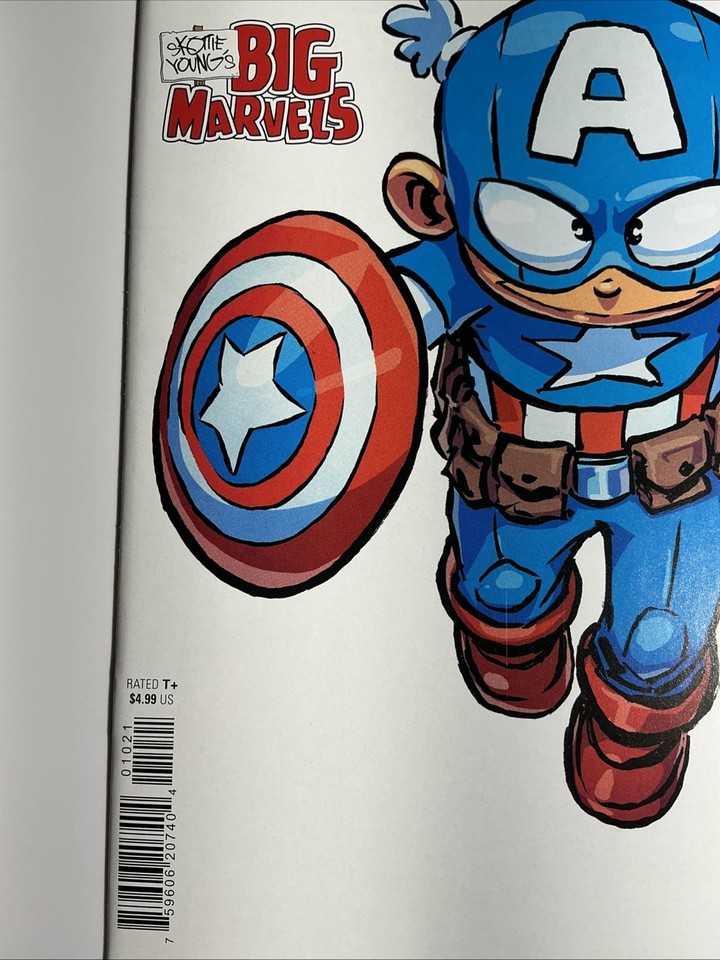 Captain America #10 2024 9.4 NM Scottie Young's Big Marvels Variant ...