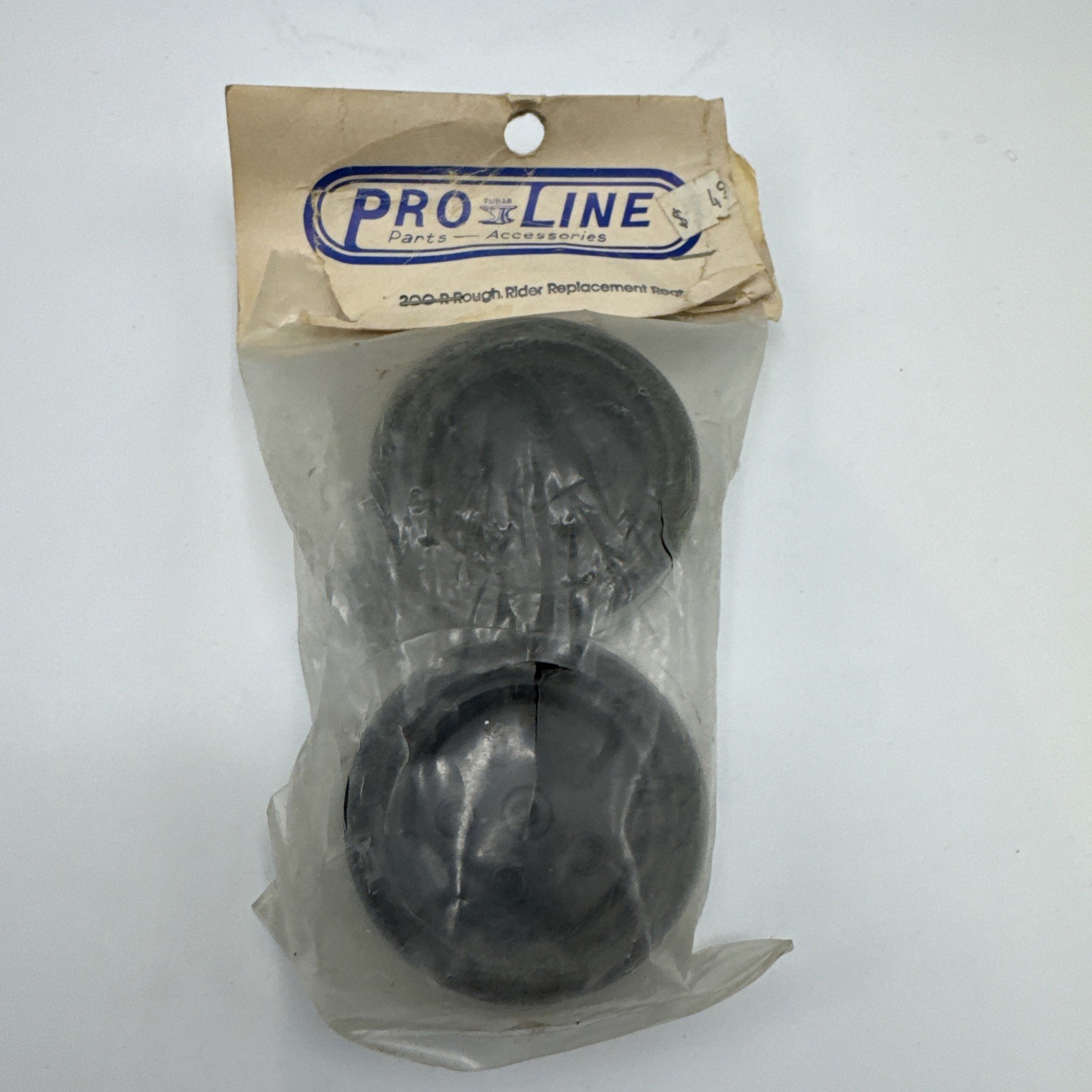 Vintage Pro-Line Rough Rider SRB Rear Wheels RC10 1.7" Black Rims 200-R ...