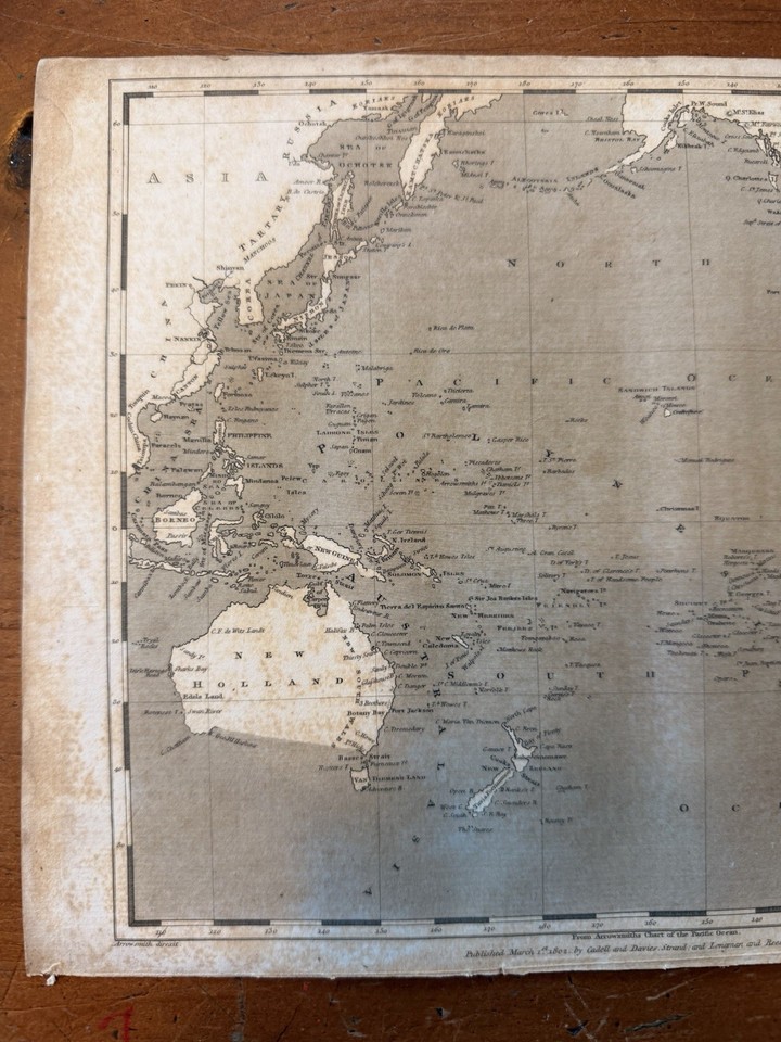 1802 Arrowsmith Map of the Pacific Ocean | eBay