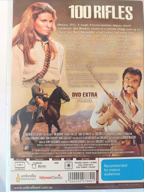 100 Rifles (DVD, 1969) for sale online | eBay