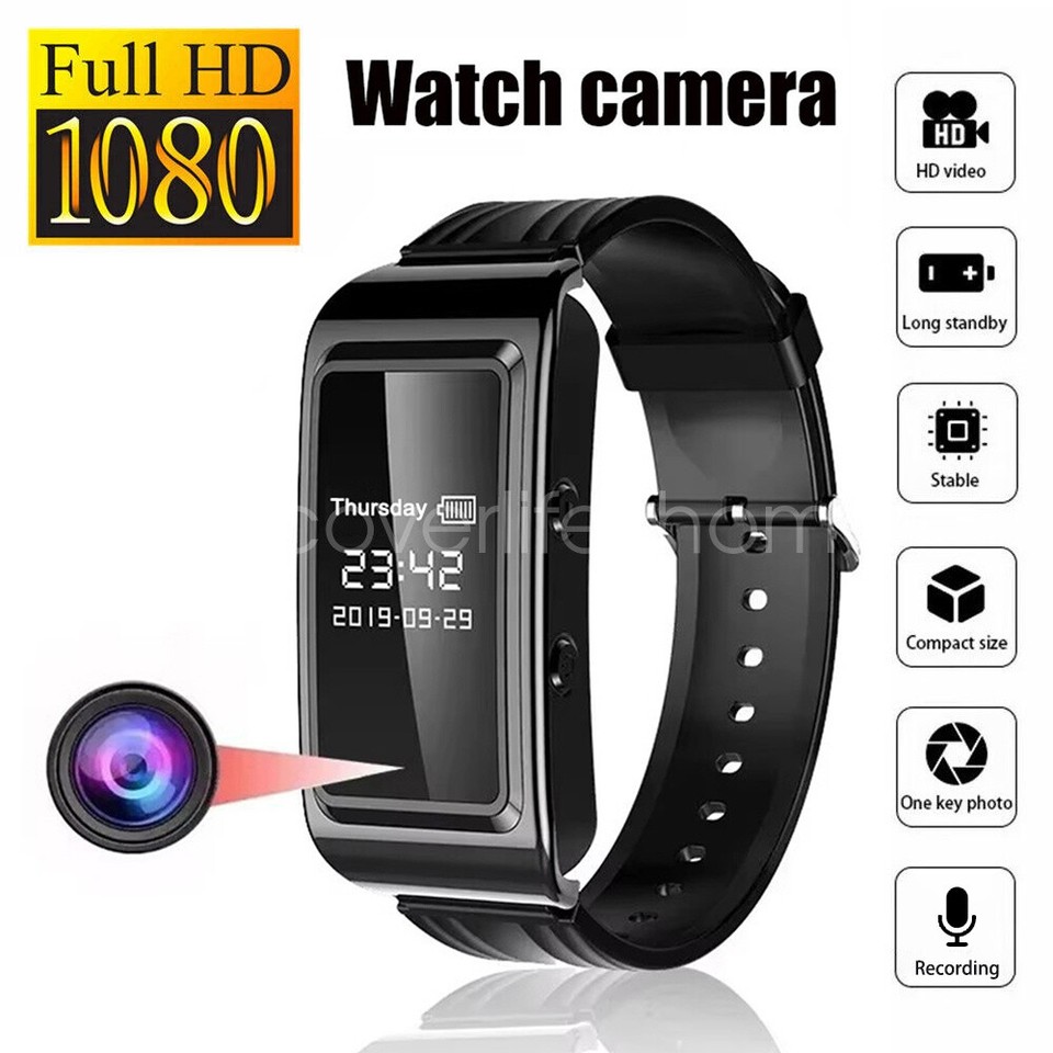 1080P HD Camera Watch Wristband Sports Video Recorder Smart Bracelet 8G ...