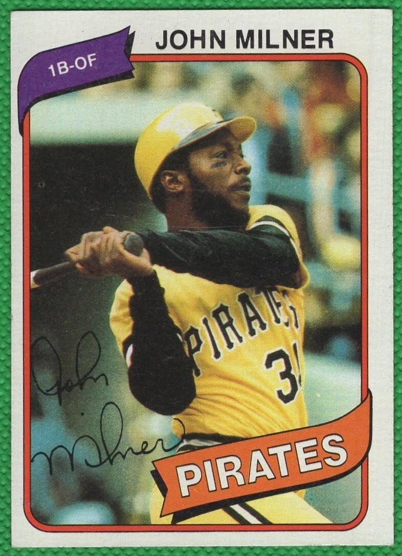 John Milner - 1980 Topps #71 - Pittsburgh Pirates Baseball Card | eBay