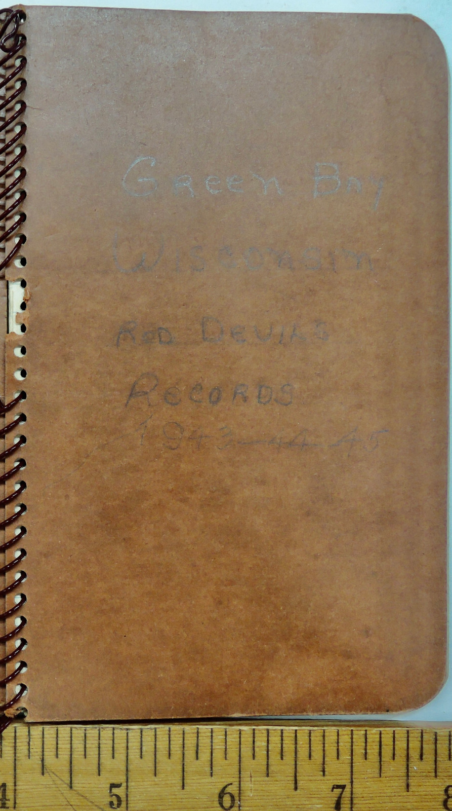 ONE-OF-A-KIND Green Bay Packers 1944 NFL Game Handwritten Recaps | eBay