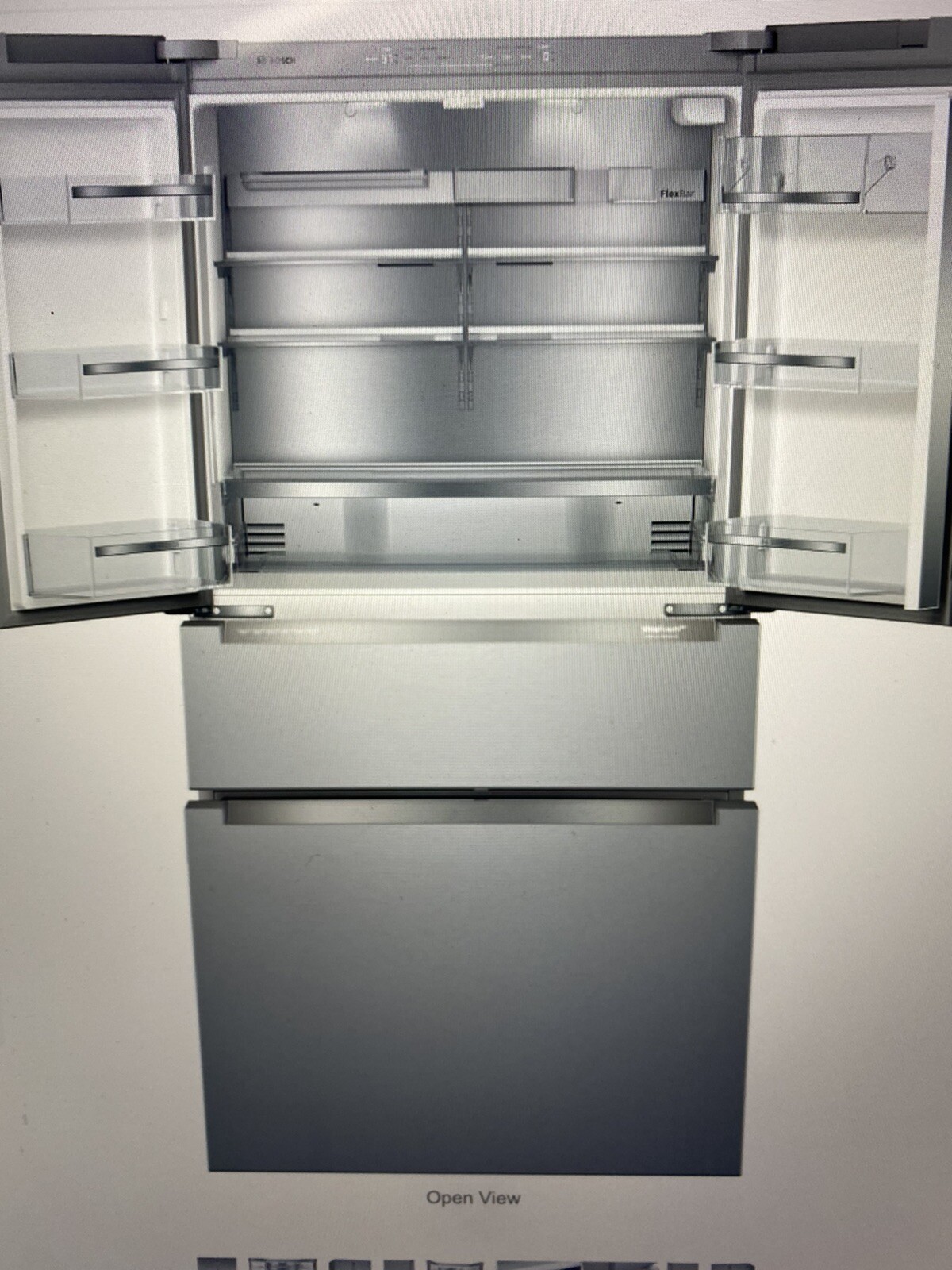 BOSCH 800 SERIES B36CL80ENS 36" FRENCH DOOR SMART REFRIGERATOR | eBay