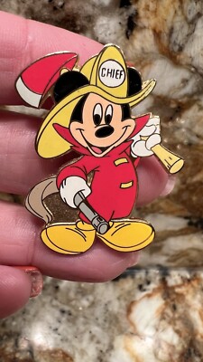Disneyland Mickey Mouse Fireman Firefighter Chief Pin 658 Rare | eBay