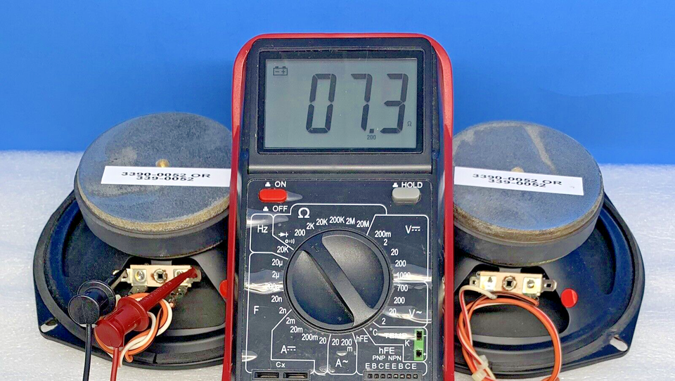 ROWE AMI CD100 OR 45 RPM JUKEBOX LOT OF 2 MIDRANGE FREQUENCY 6" 8 OHMS ...