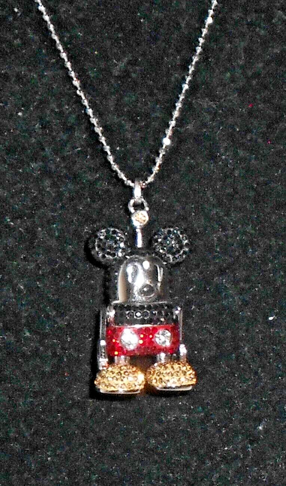Swarovski Crystal Disney Mickey Mouse Robo Pendent & Necklace NEW | eBay