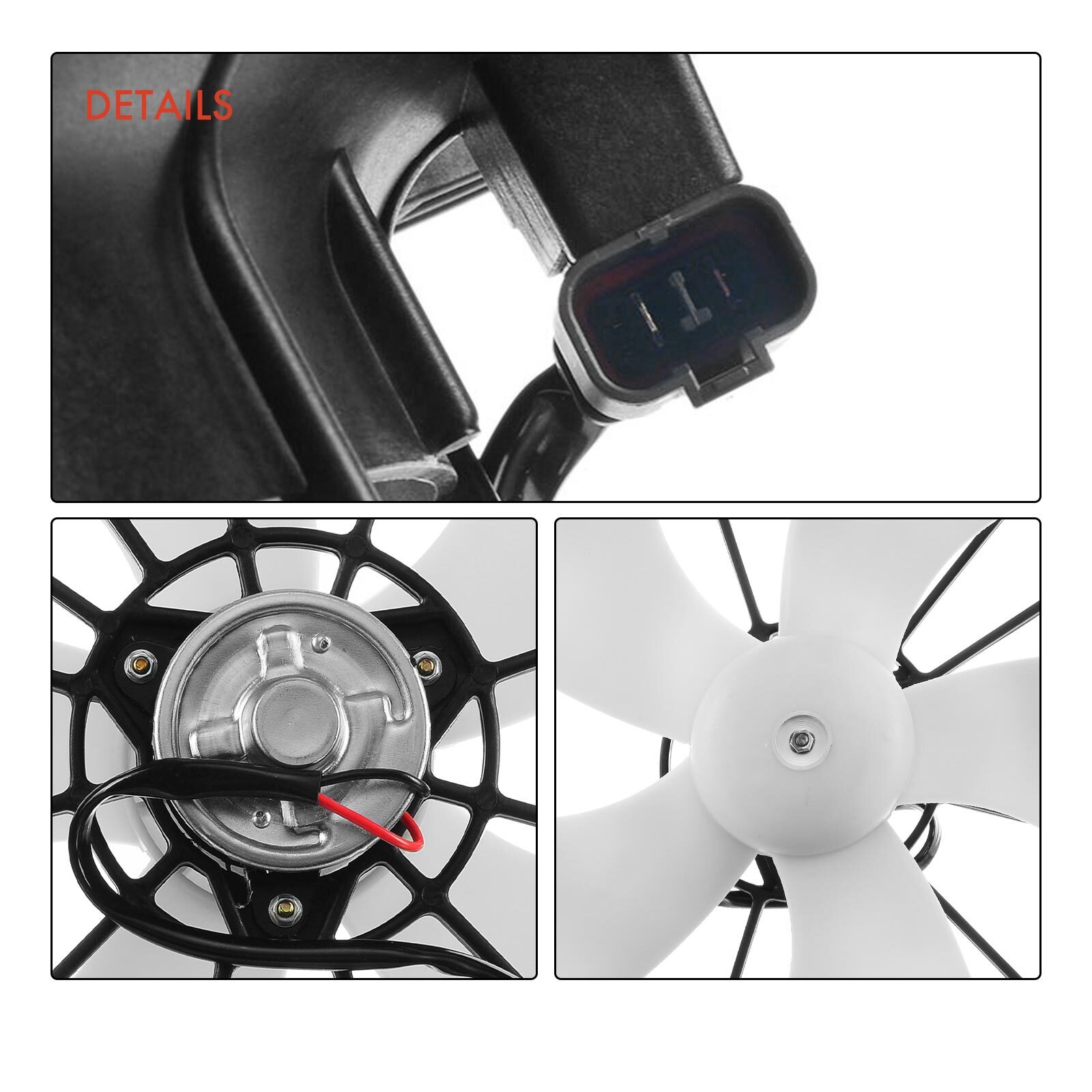 New 2x AC Condenser & Cooling Fan Assembly Kit for Honda Accord 1998 ...