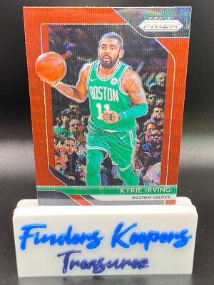 2018-19 KYRIE IRVING PANINI RUBY WAVE PRIZM BASKETBALL #98 CELTICS | eBay