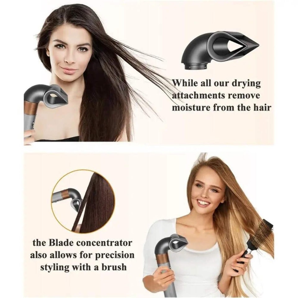 Large Round Volumizing Brush And Blade Concentrator Attachment For ...