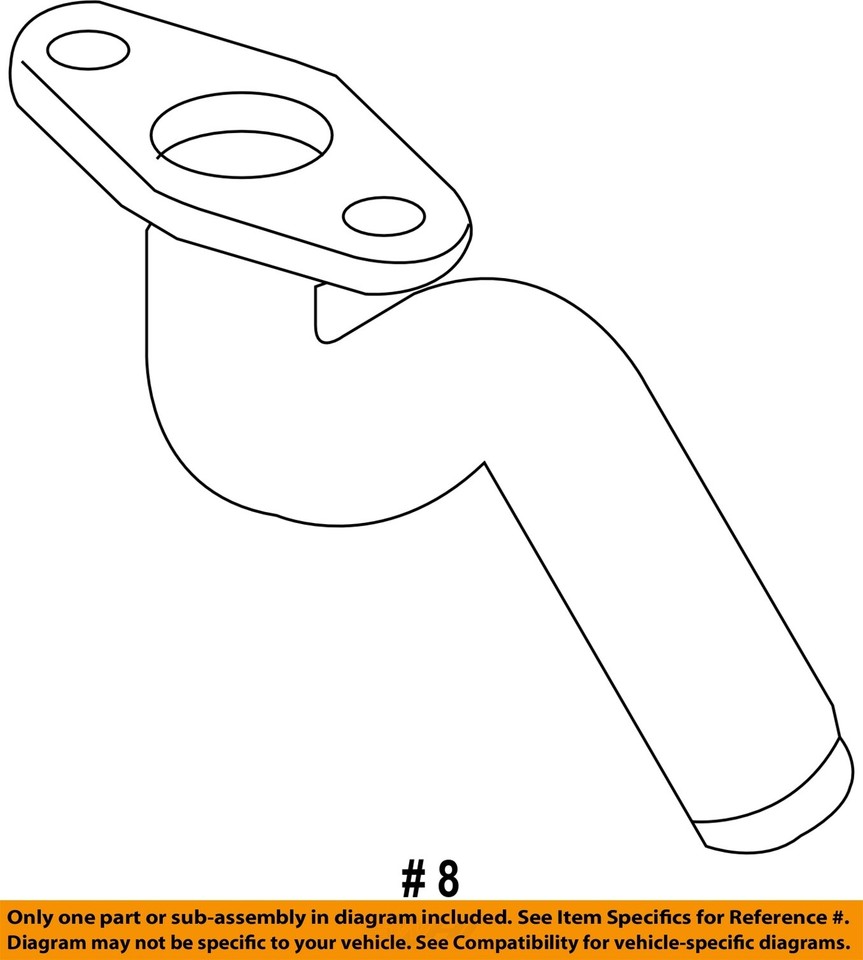 Dodge CHRYSLER OEM 03-04 Ram 2500 Turbocharger Turbo-Oil Drain Tube ...
