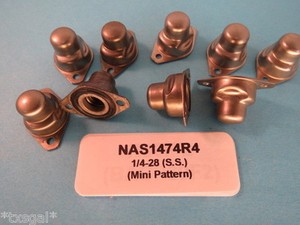 NAS1474R4 Self Sealing S.S. ¼-28 Aircraft Nutplates Nut Plate Lot of 10 ...