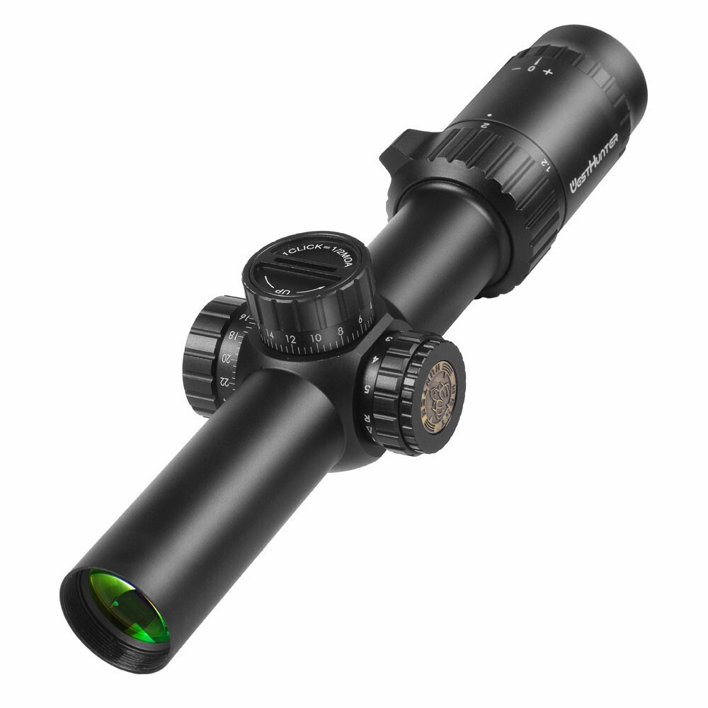 WestHunter HD-S 1.2-6x24 IR Illuminated Scope Hunting 1/2MOA Compact ...