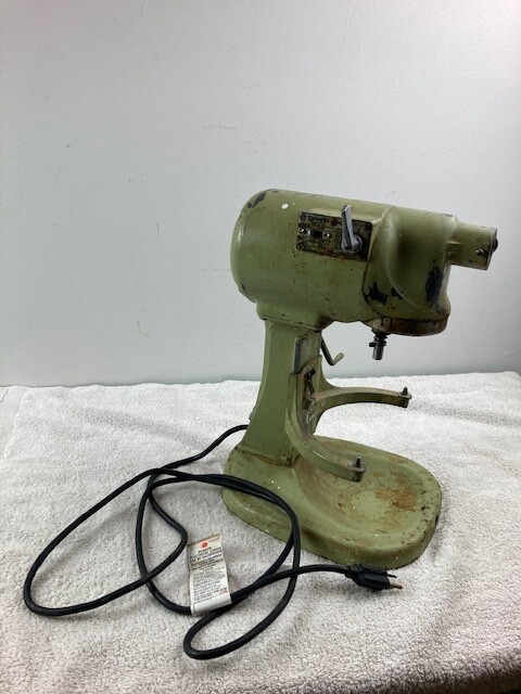 Vtg Hobart Kitchenaid Model G Heavy Duty Commercial Mixer w/Attachments ...
