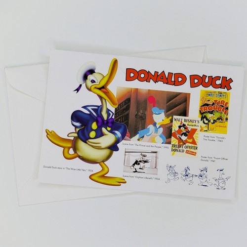 Donald Duck Blank Notecard Walt Disney Gallery 65 Feisty Years Wise ...