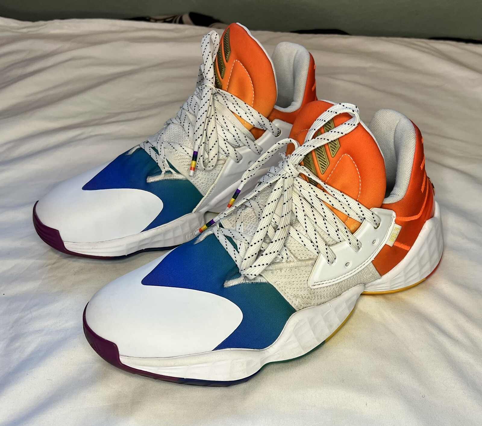 Adidas Harden Vol. 4 Pride Mens Basketball Sneakers S… - Gem