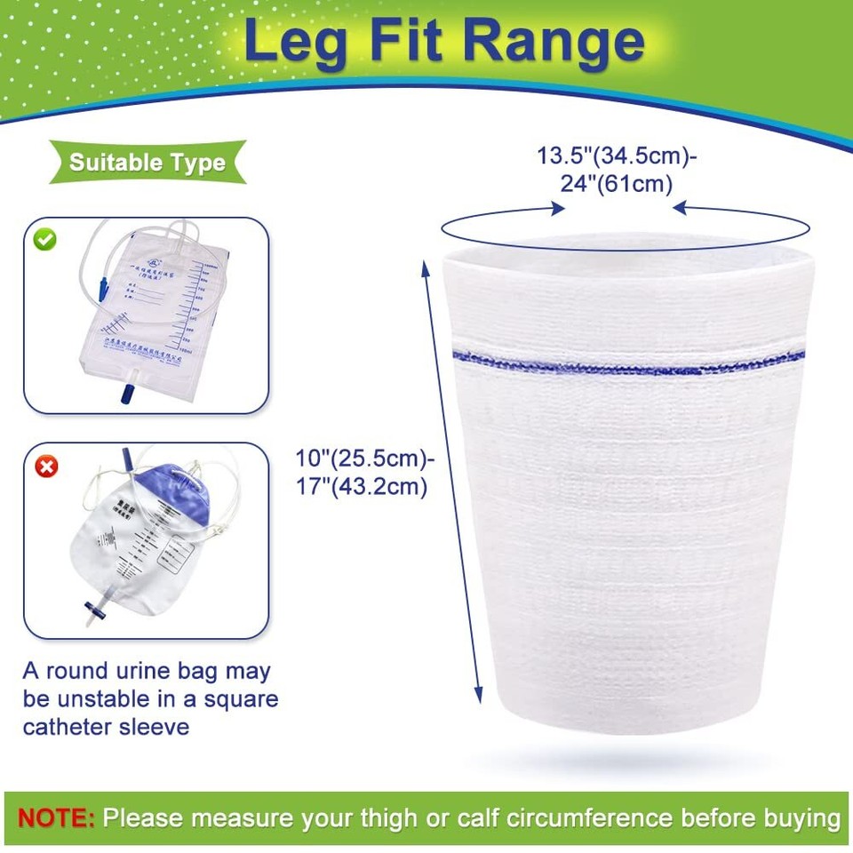Catheter Leg Bag Holder Covers Cath Secure Nephrostomy Tube ...