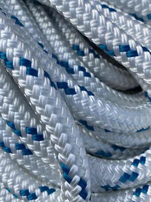 1/2" x 200 ft. Double Braid-Yacht Braid Polyester rope. Made in USA. | eBay
