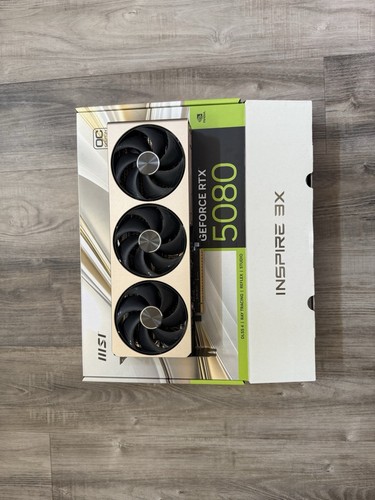 MSI GeForce RTX 5080 16G INSPIRE 3X OC Graphics Card - Lightly Used | eBay