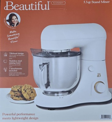 Beautiful Kitchenware By Drew Barrymore 5.3qt Stand Mixer White NEW | eBay