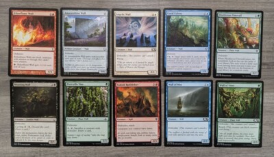 MTG Magic Set of 10 Wall Creature Cards EDH Commander | eBay