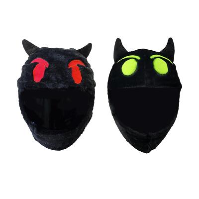 Devil Helmet Cover Universal Cute Decoration Windproof Soft Funny ...