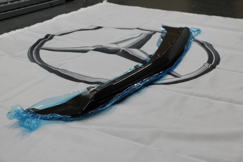 GENUINE Mercedes-Benz A-Class Front Bumper Gloss Black Lip Spoiler ...