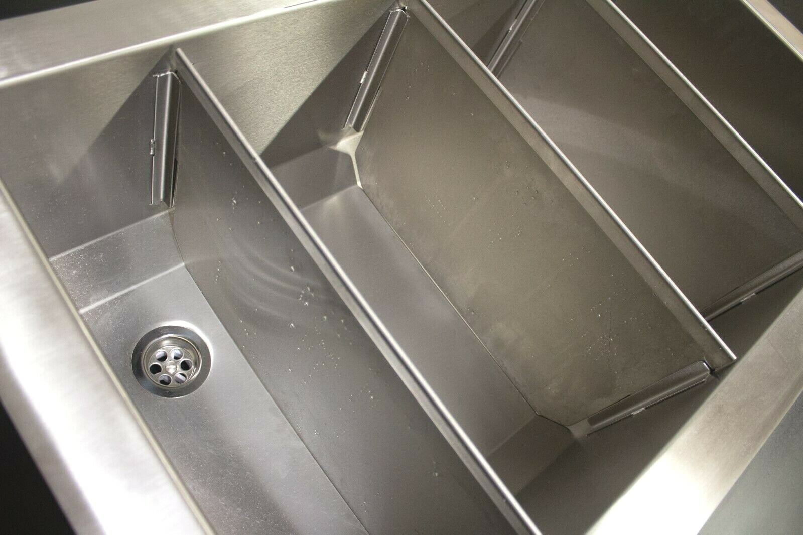 Fully Insulated Stainless Steel Drop In 800 MM Ice Well, With Dividers ...