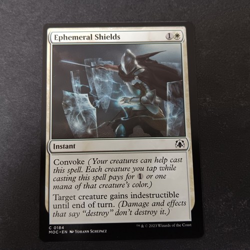 MTG Ephemeral Shields March of the Machine Commander 184 Regular Common ...
