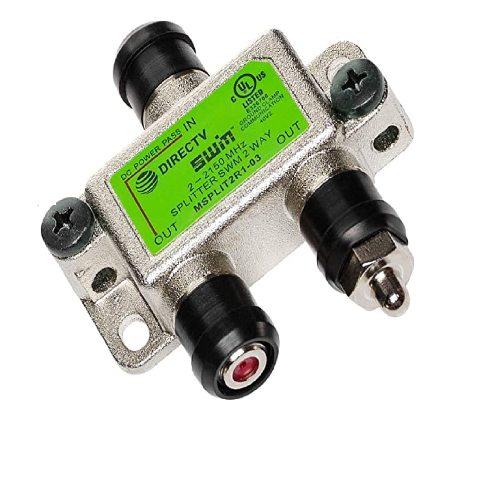 Directv SWM Approved 2-Way Wide Band Splitter (2-Pack) | eBay