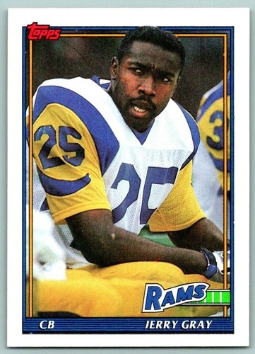 1991 TOPPS NFL Football Trading Card #541 - Jerry Gray, Los Angeles ...