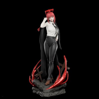 Makima Painted 1/4 3D Printed 12K Figure Statue Resin Model Kit ...