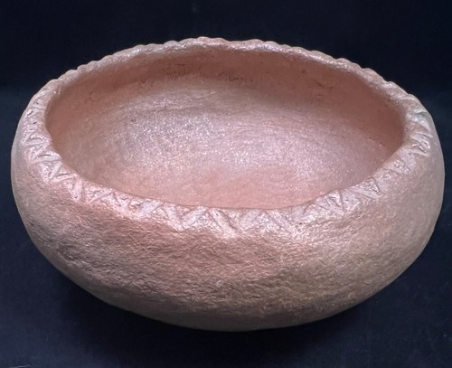 Taos Pueblo Micaceous pot with pie crust rim by Virginia Romera | eBay