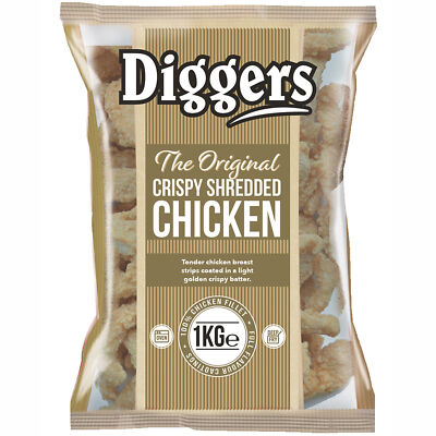 Diggers Frozen Crispy Shredded Chicken | 5x1kg | Free Delivery | eBay UK