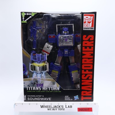 Soundblaster & Soundwave Transformers Titans Return 2015 Hasbro Figure ...