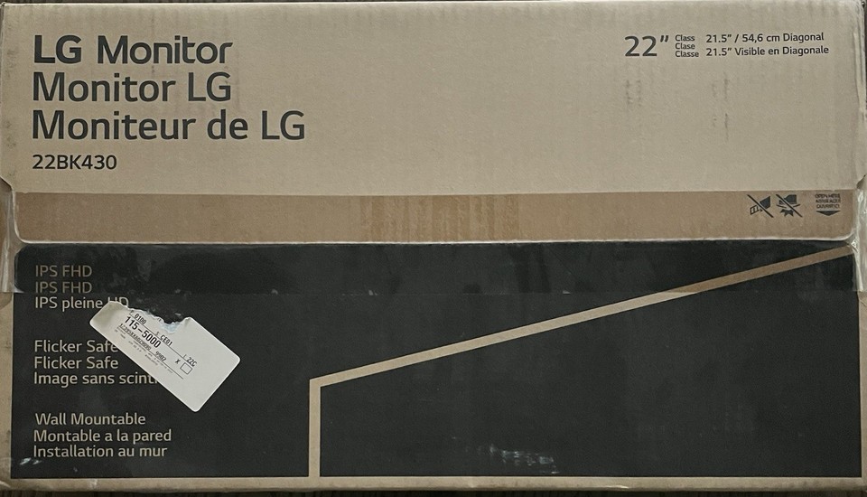LG 22BK430H-B 22 Inch Widescreen IPS FHD Monitor | eBay