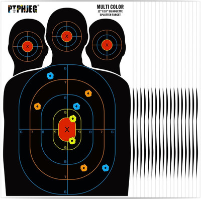 10/25/50 Paper Targets for Packet Ranges, Bulk for Hunting, Silhouette ...