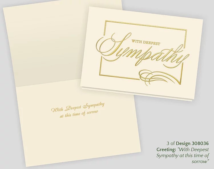 - Sympathy Cards Assortment Box (35 Cards), Foil & Embossing (Sympathy ...