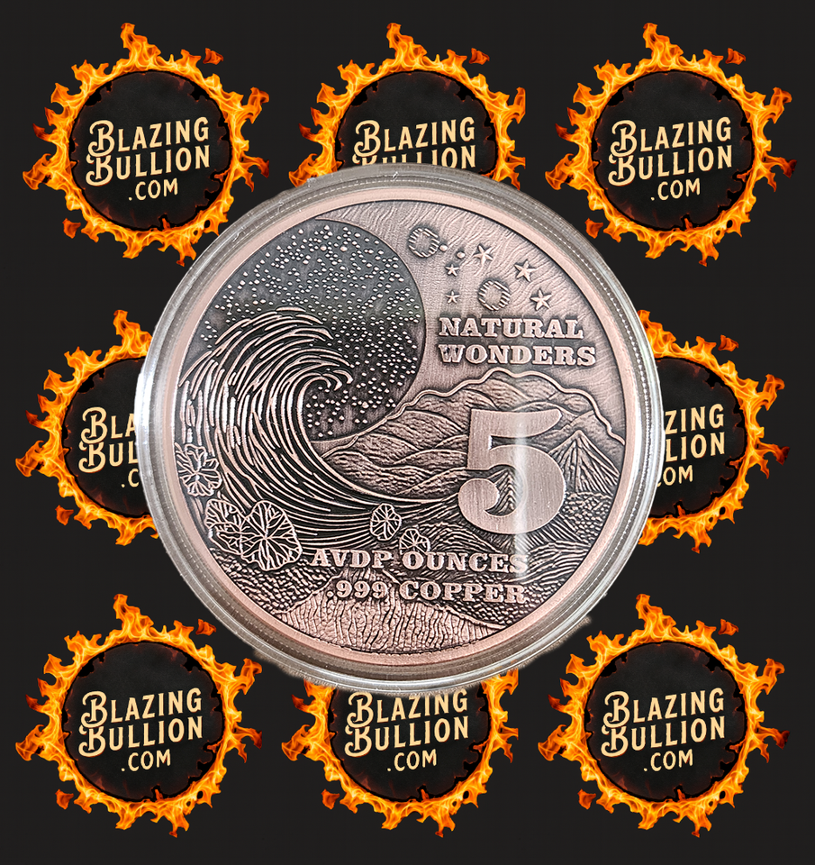 Mount Everest 5oz .999 Color Copper Round Natural Wonders Series W ...