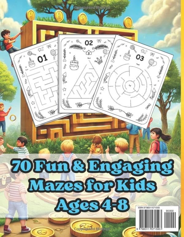 Kids' Ultimate Maze Book: 70 Fun & Engaging Mazes for Kids Ages 4-8 | eBay